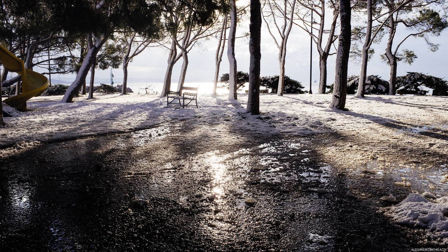 Fine art photos of Trieste under the snow, December 2012