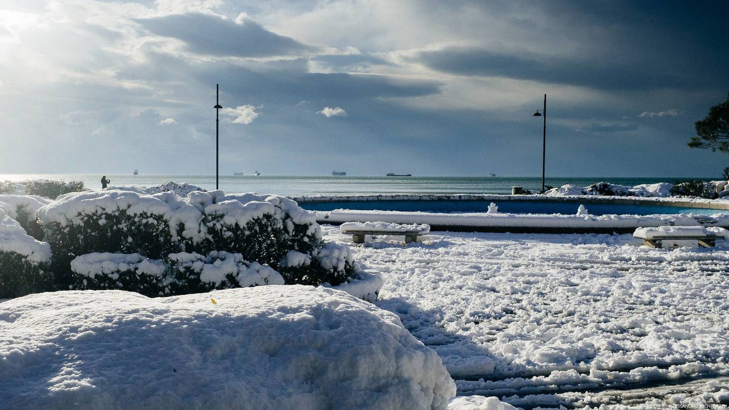 Fine art photos of Trieste under the snow, December 2012